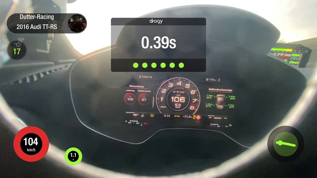 Audi TTRS 1000 HP Zeitmessung 100-200 DUTTER-Racing - YouTube