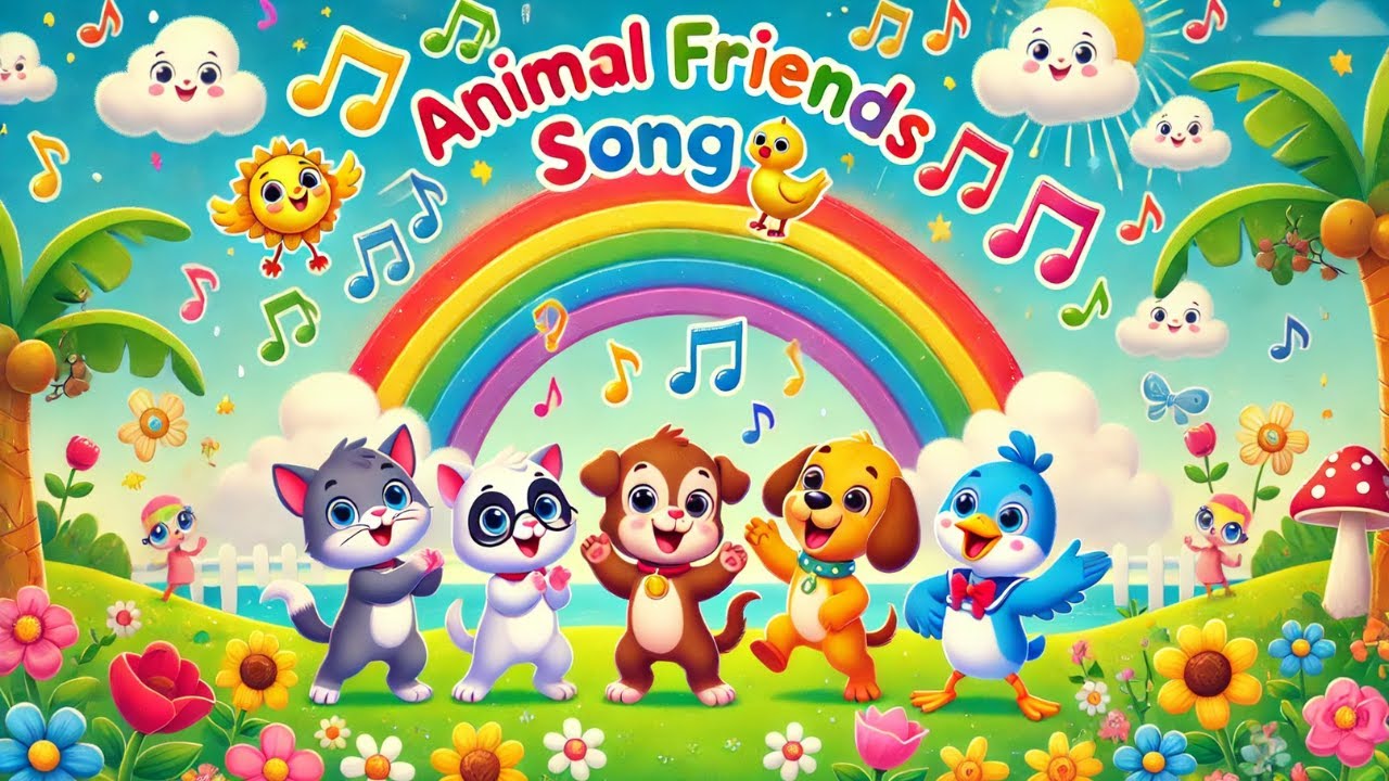 Animal Friends Song - Kids Song - HarmoniQ Vibes - YouTube
