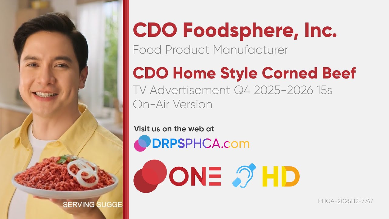 CDO Home Style Corned Beef TV Ad Q4 2025-2026 15s with Alden Richards ...