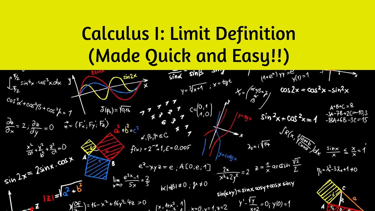Calculus I : Limit Definition (English) (Made Quick and Easy!!!) - YouTube
