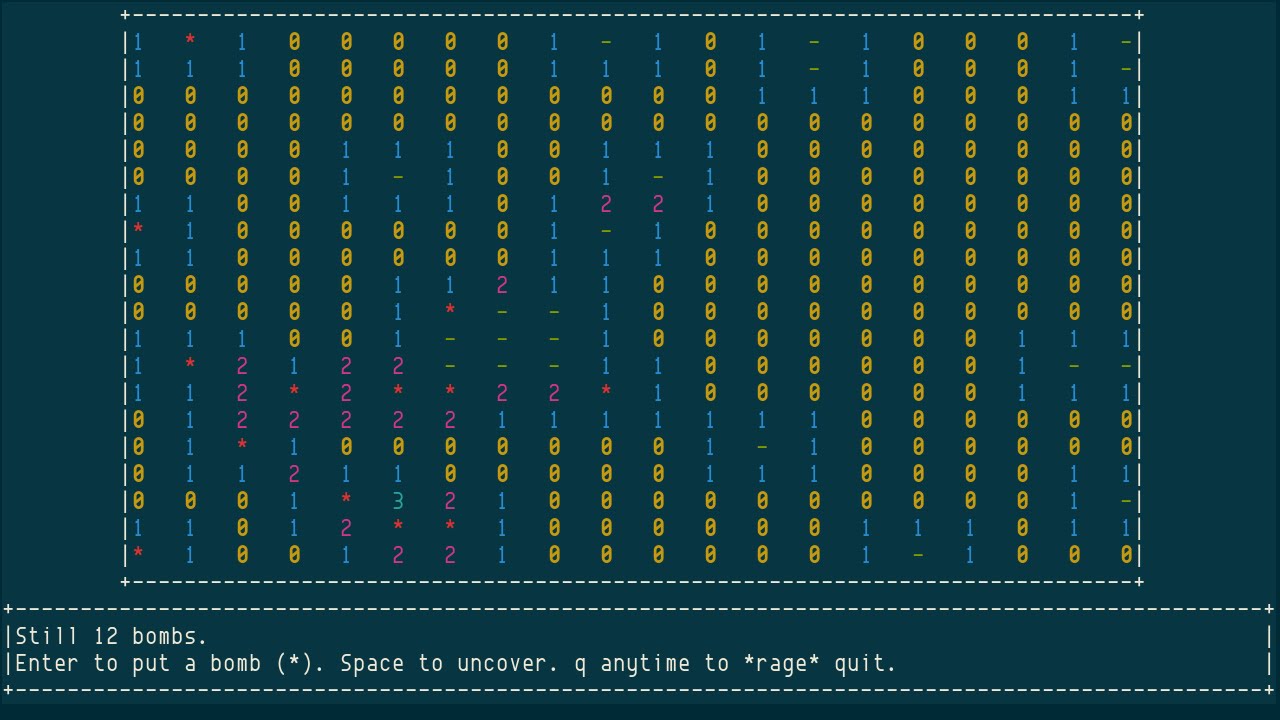 minefield, minesweeper, by Federico Di Pierro - YouTube