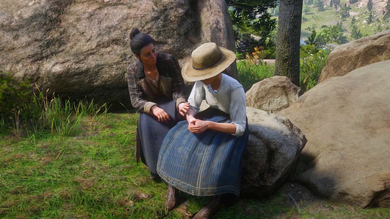 Hidden scene Abigail comforted Sadie. Red Dead Redemption 2 - YouTube