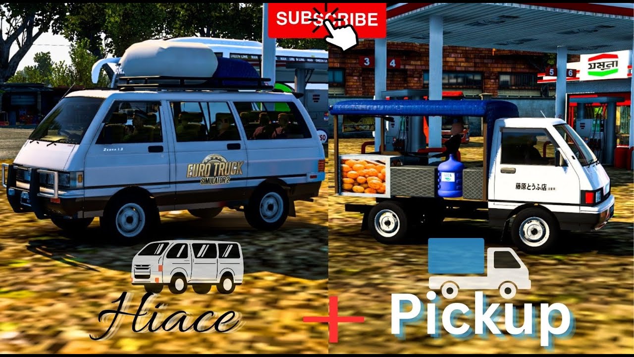 Hiace & Pickup Mod for ETS 2 1.44|MBD V5|Free Mod|Review+Link| - YouTube