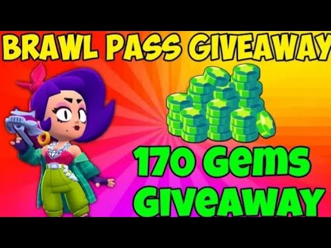 Brawl Pass Season 9 GIVEAWAY! 170 GEMS GIVEAWAY - YouTube