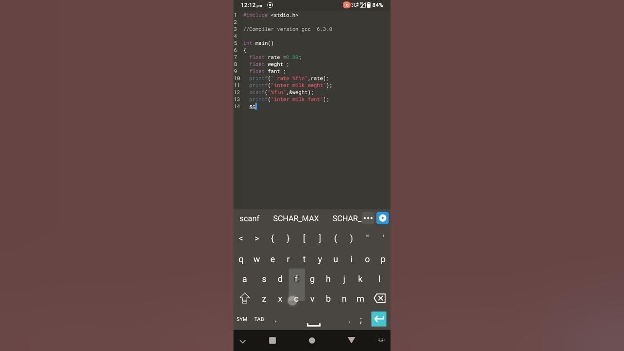 Milk Calculator Vs Coding Dcoder C Language Aknandwal1857 Aknandwal361 Aknandwal Youtube