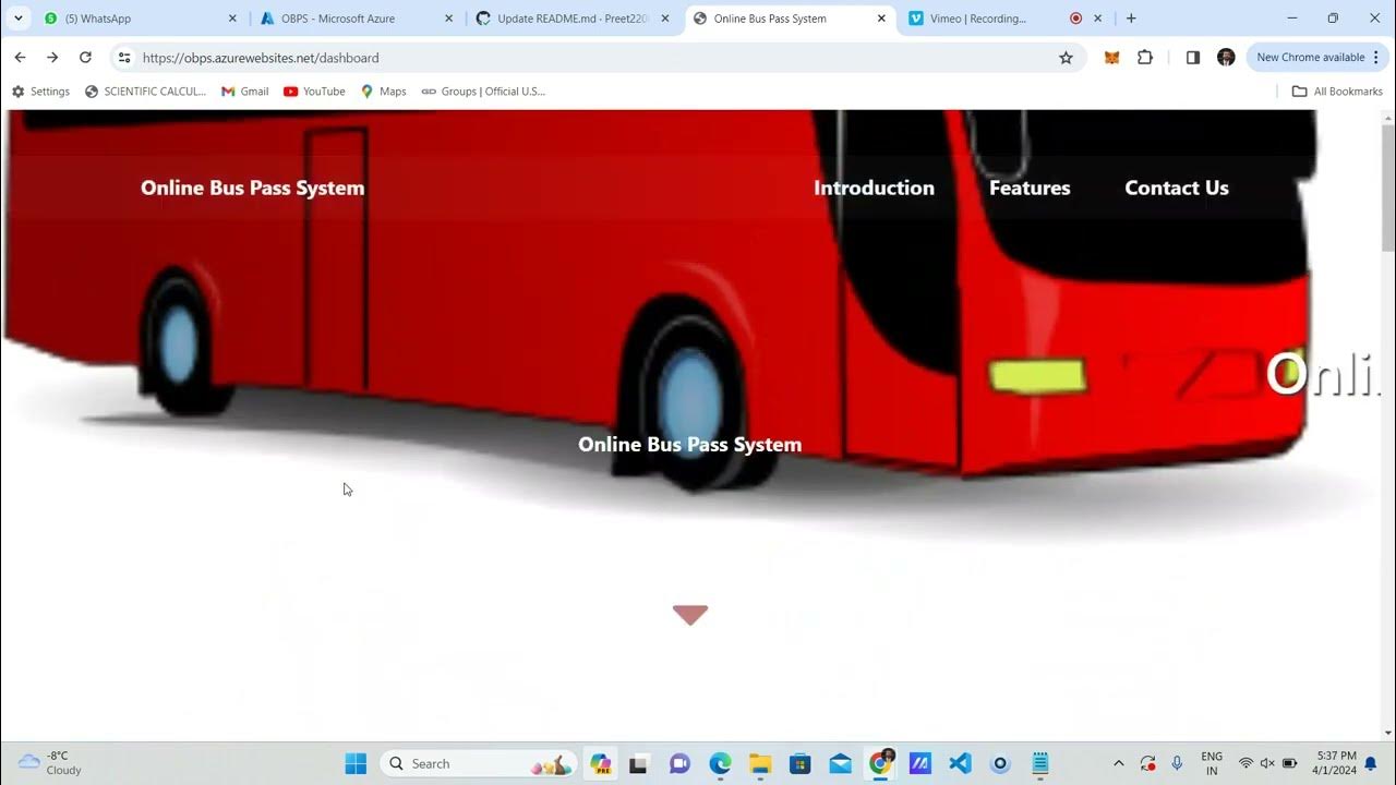 cloud based online bus pass system - YouTube