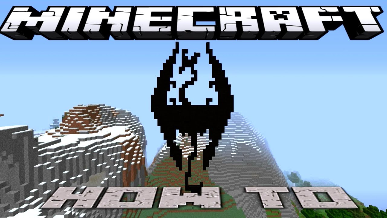 Minecraft ~8 Bit~ HOW TO : Skyrim Logo/Icon ( Tutorial ) /W Killerkev ...