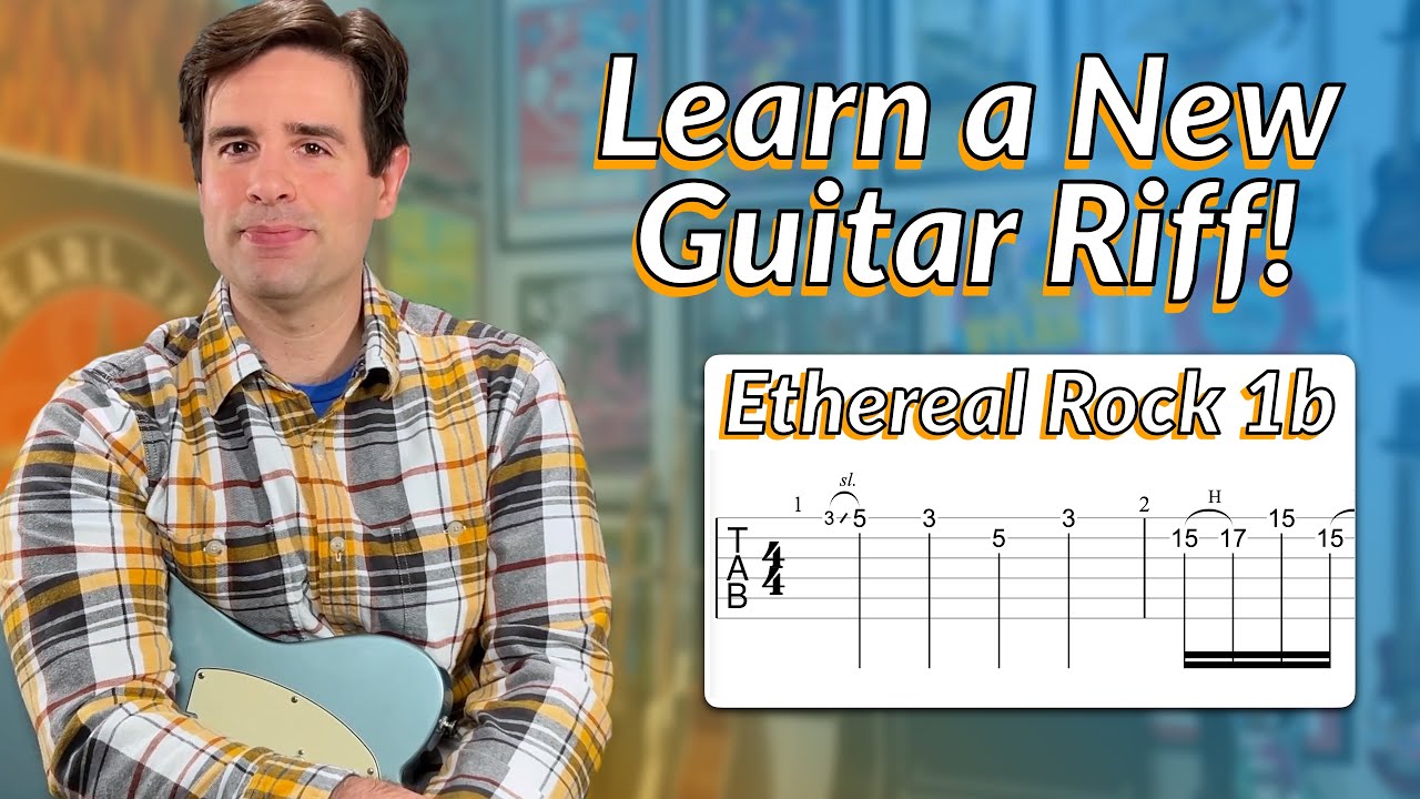 Easy Guitar Riff Tutorial | Ethereal Rock 1b - YouTube
