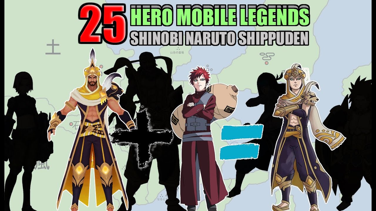 25 HERO MLBB MENJADI KARAKTER ANIME NARUTO SHIPPUDEN - YouTube