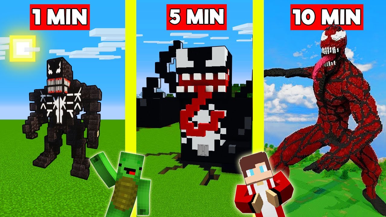 VENOM 3 House Build Battle In Minecraft - NOOB VS PRO CHALLENGE ...