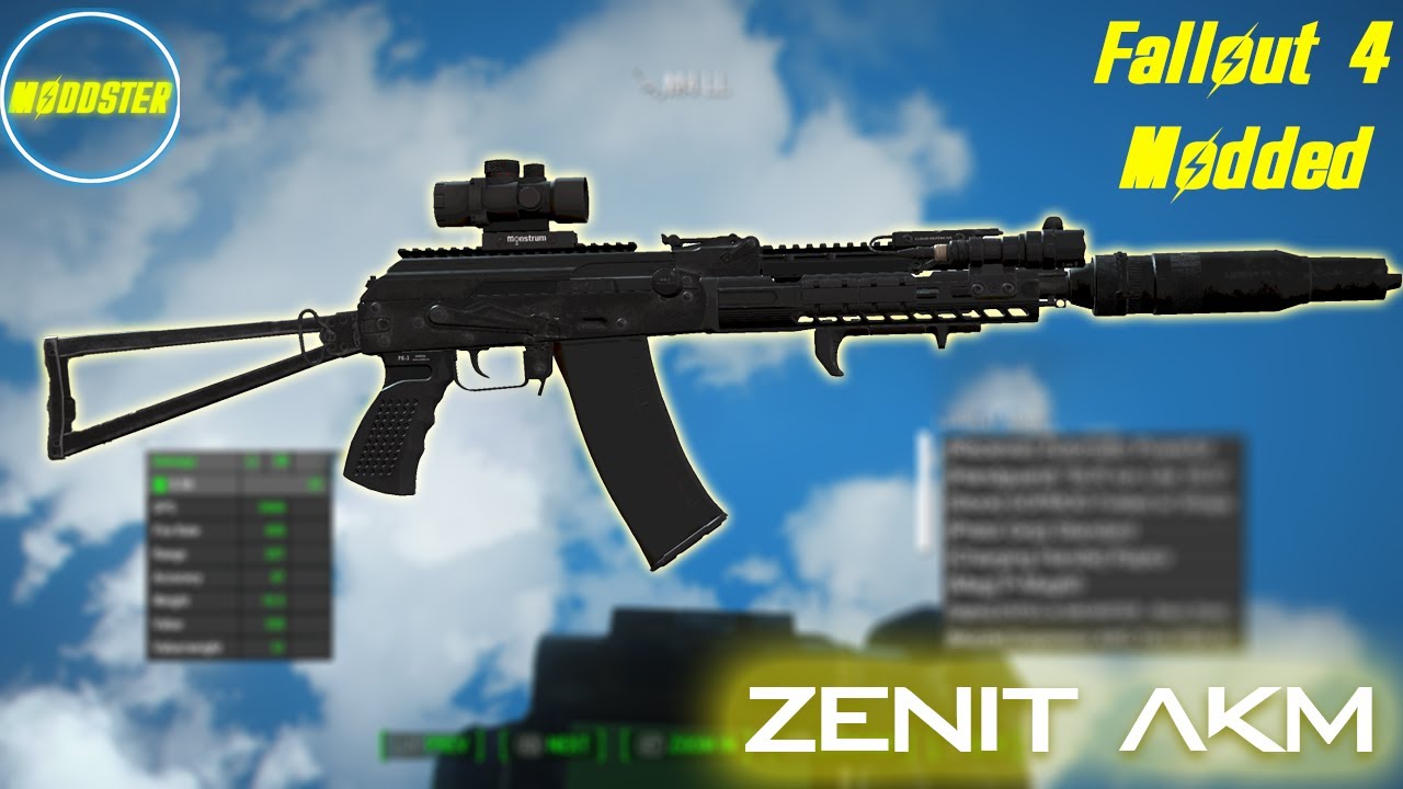 BEST Fallout 4 Weapon Mods You MUST-HAVE in 2023: ZENIT AKM🔥(4k Graphics) (RTX 4090™) - YouTube