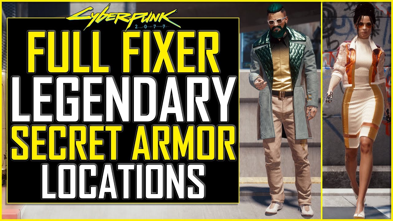 Cyberpunk 2077 How to get FULL Secret FIXER Armor / Clothing Set - All ...