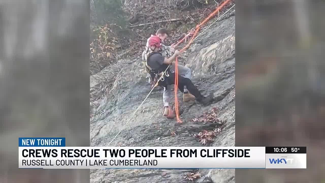 Two people hurt after falling more than 100 feet off a cliff - YouTube