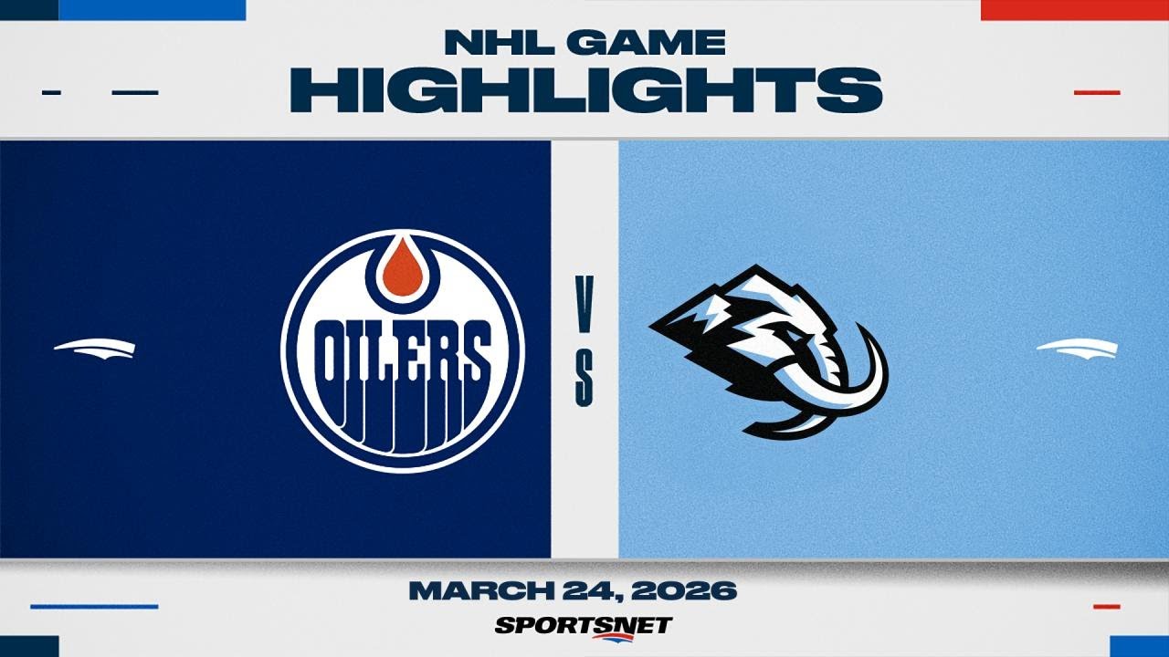NHL Highlights | Oilers vs. Mammoth - March 24, 2026 - YouTube