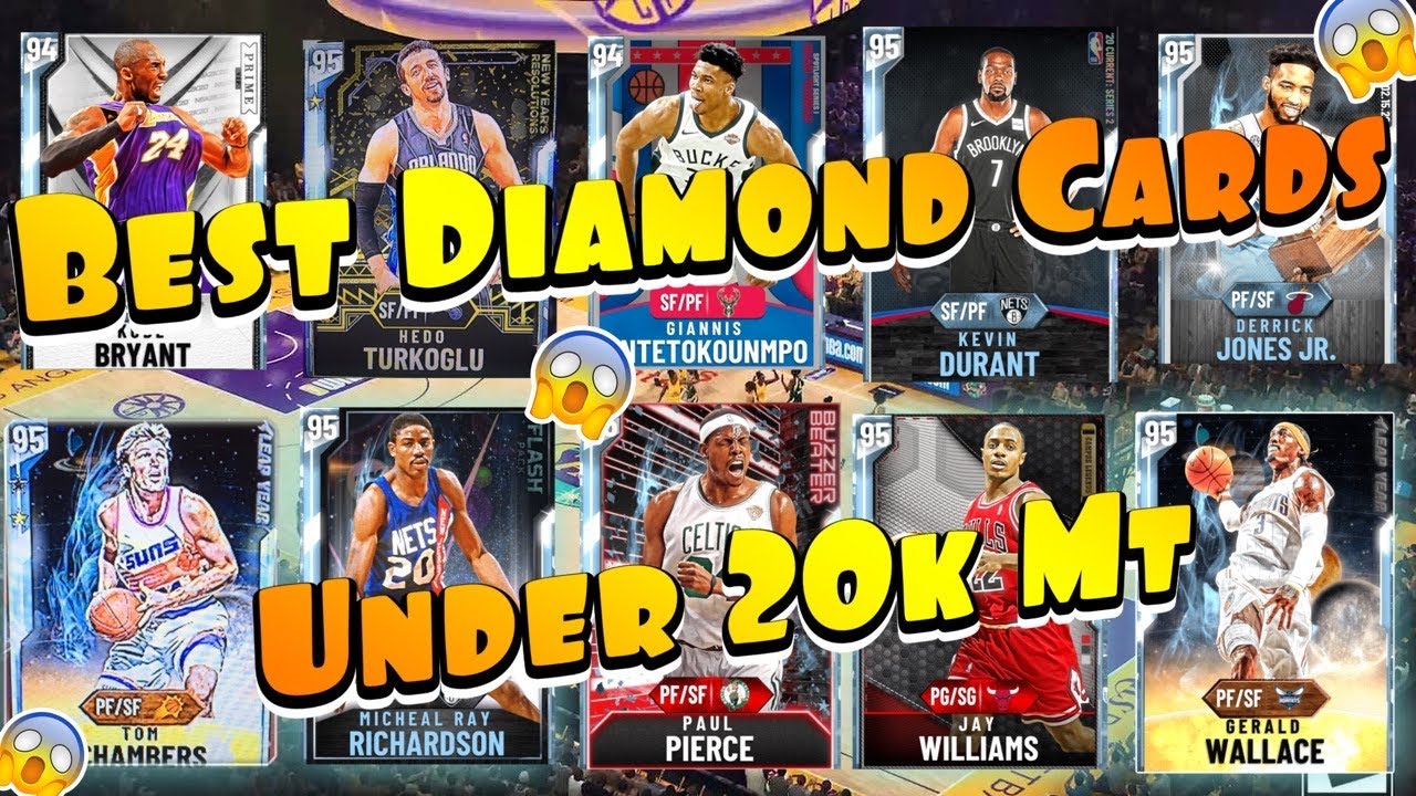 BEST DIAMOND CARDS UNDER 20K MT | NBA 2k20 MyTeam - YouTube