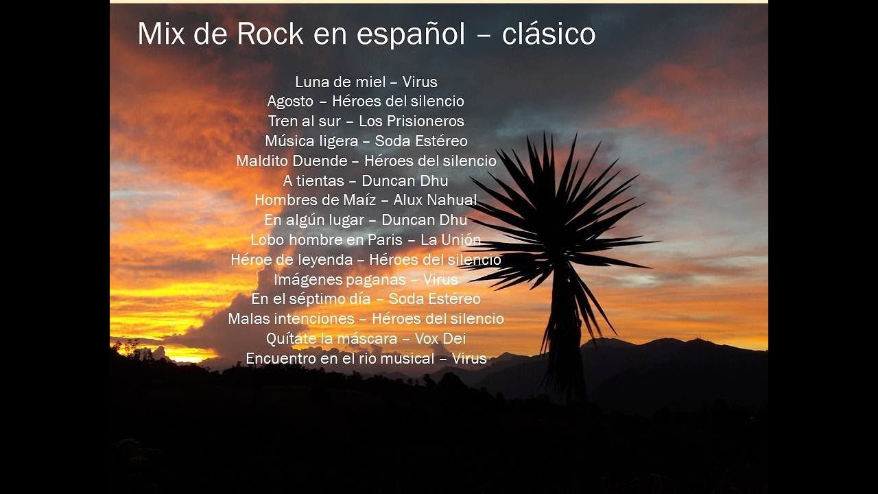 Mix de Rock en español clásico - YouTube