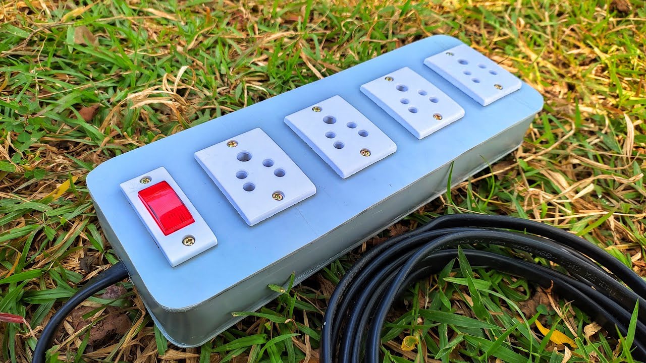 Making Extension Board using PVC Pipe || Homemade Extension Cord - YouTube