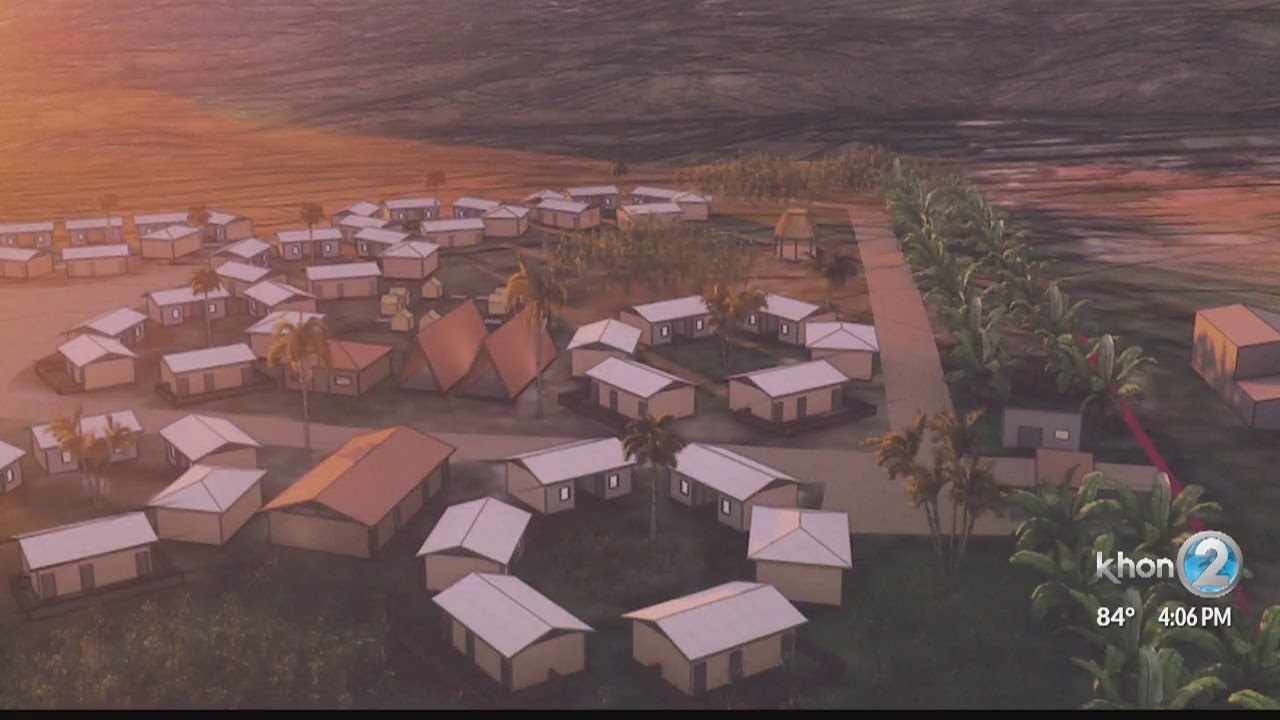 Waianae homeless residents closer to creating their own community - YouTube