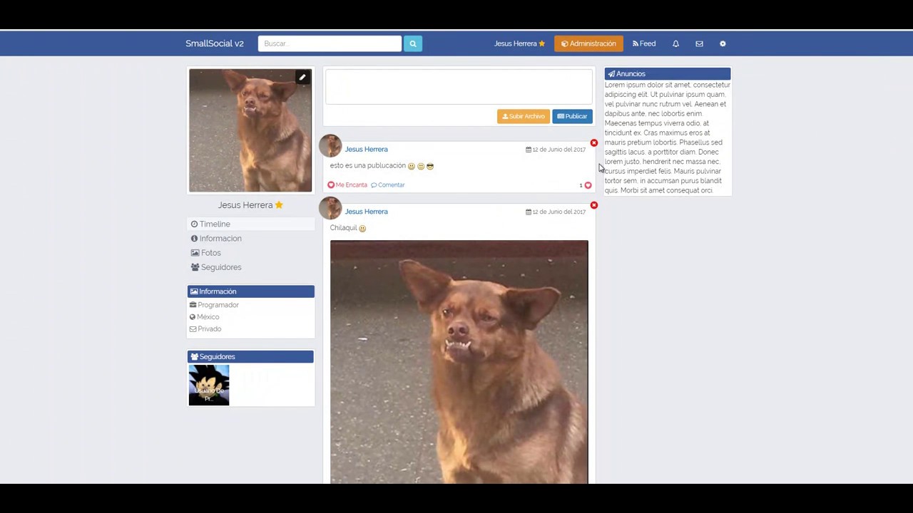 Small Social v2 - La Red Social Hecha en PHP y MySQL - YouTube