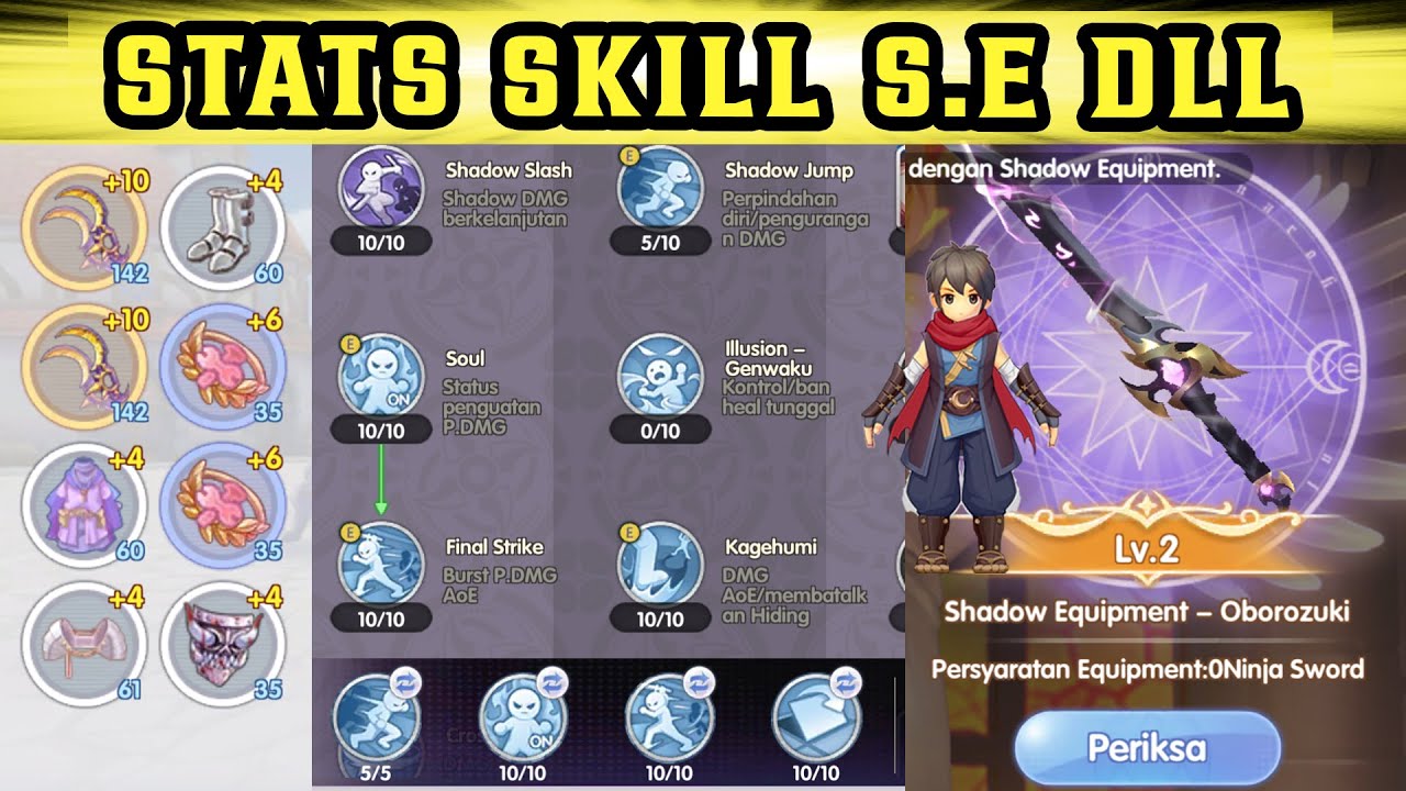 ROX - NINJA BUILD LENGKAP F2P/LOWSPENDER - YouTube