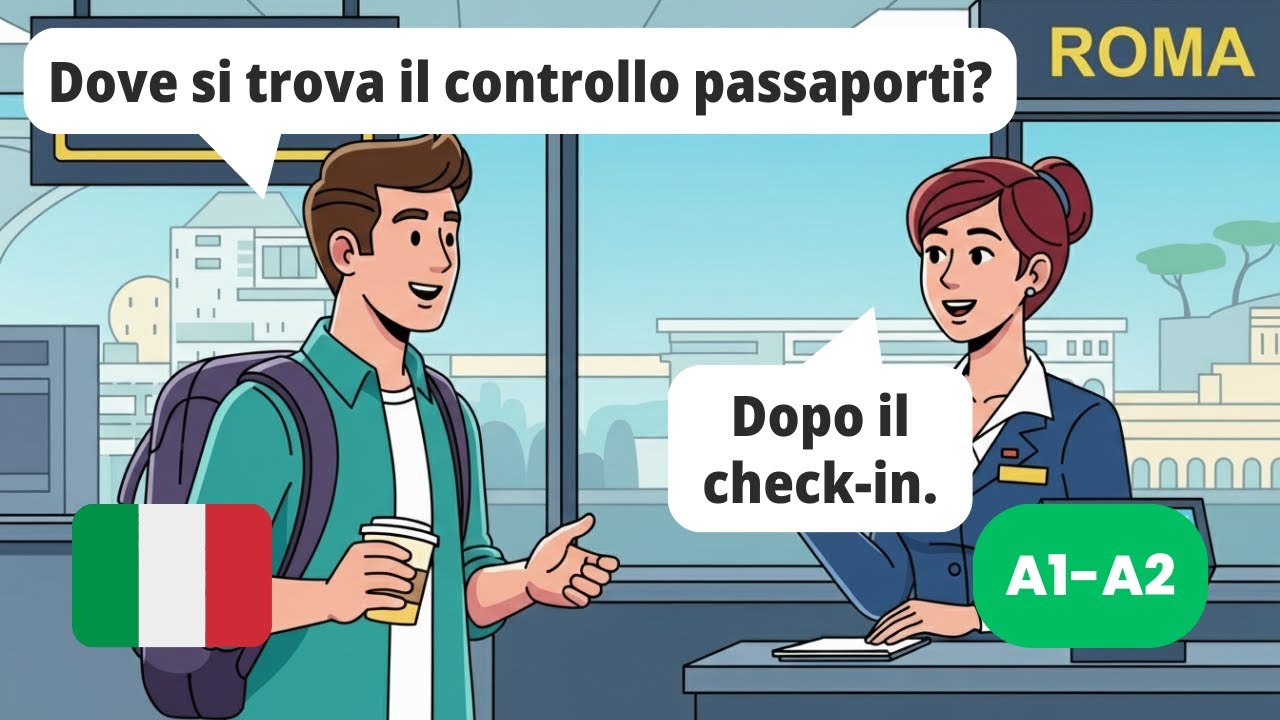 Learn Italian for Travel: 5 Real-Life Conversations (Airport, Hotel ...