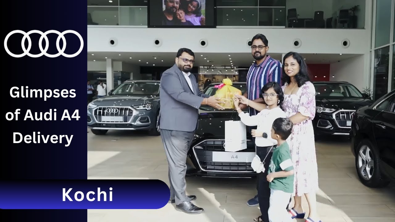 The New Audi A4 40 TFSI Premium Delivery at PPS Audi Kochi - YouTube