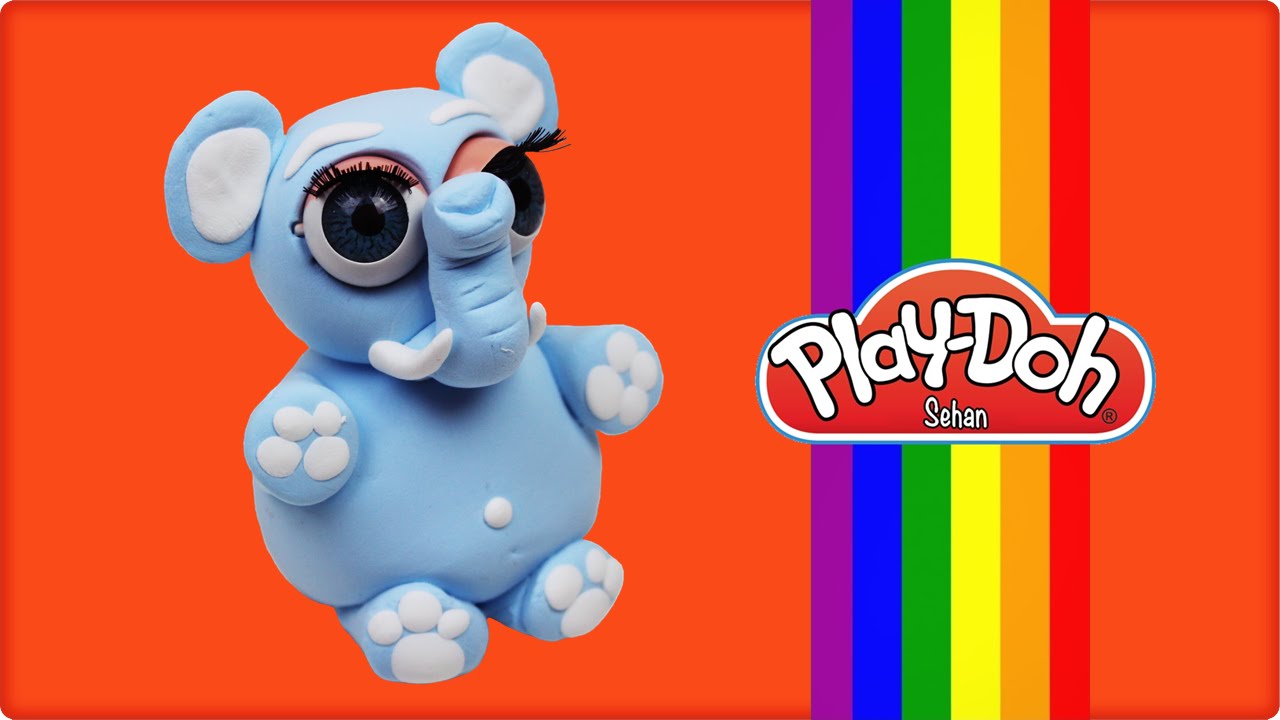 Play Doh Sweet Cute Elephant / Play Doh Videos for Children - YouTube
