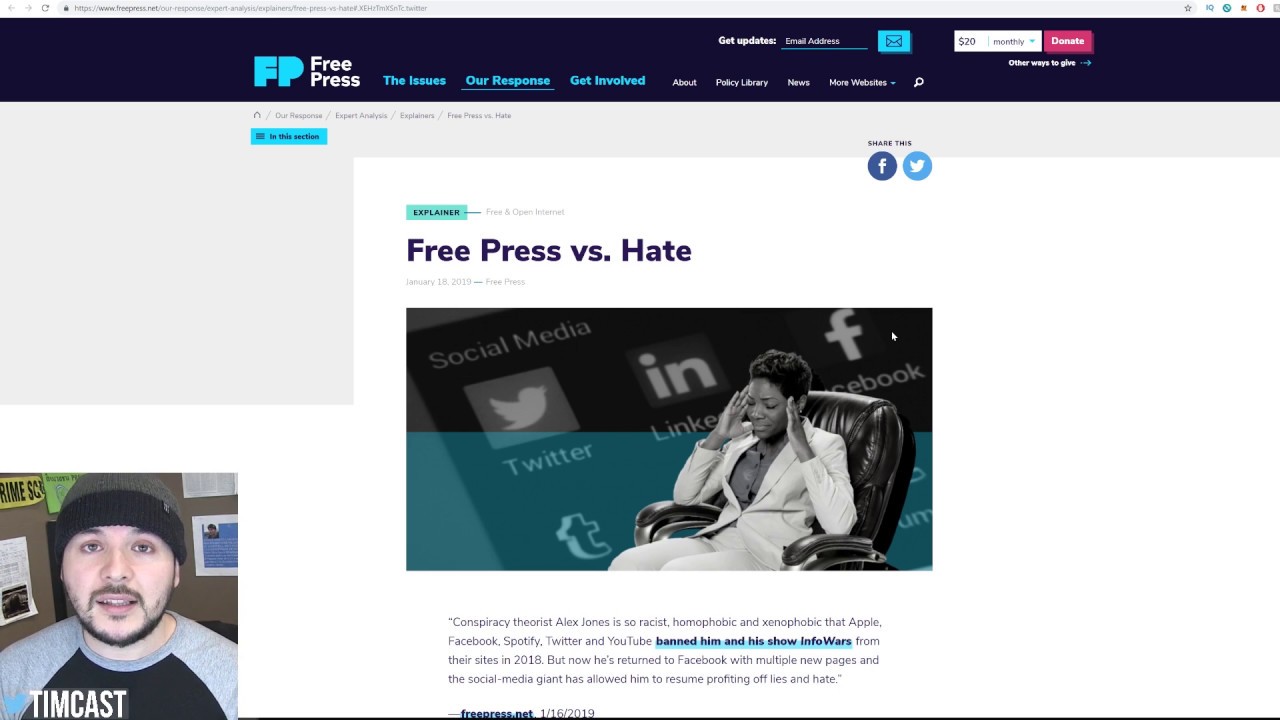 Leftist "Free Press" Organization Has BETRAYED Free Speech - YouTube