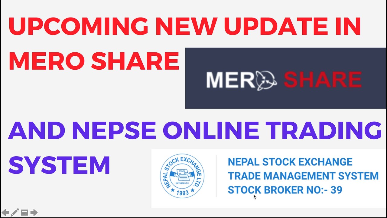 Update in mero share ande nepse online trading system//meroshare cdsc ...