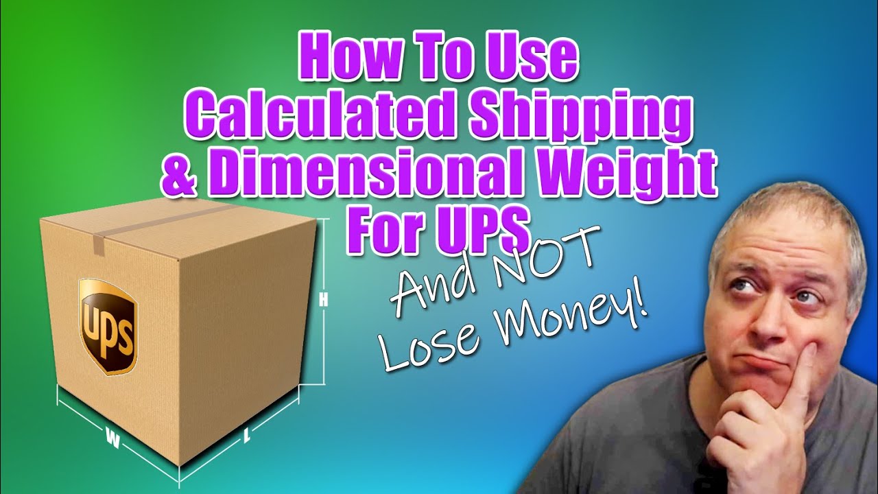 How To Use Calculated Shipping And UPS Dimensional Weight On eBay ...