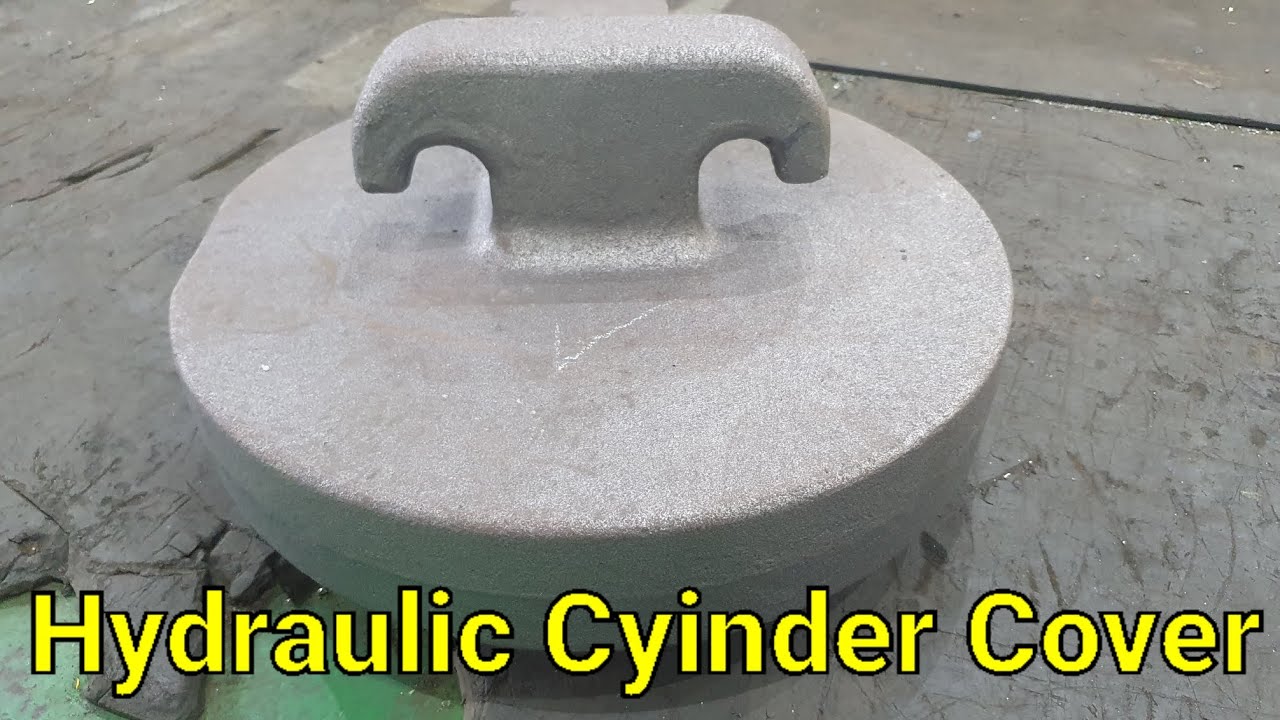 Cylinder Cover Machining on the Vertical lathe, Turning - YouTube