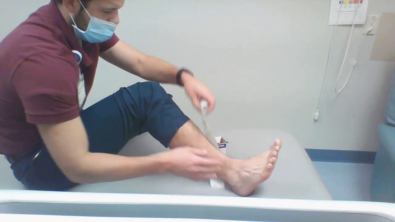 Fibular Repositioning Taping - YouTube