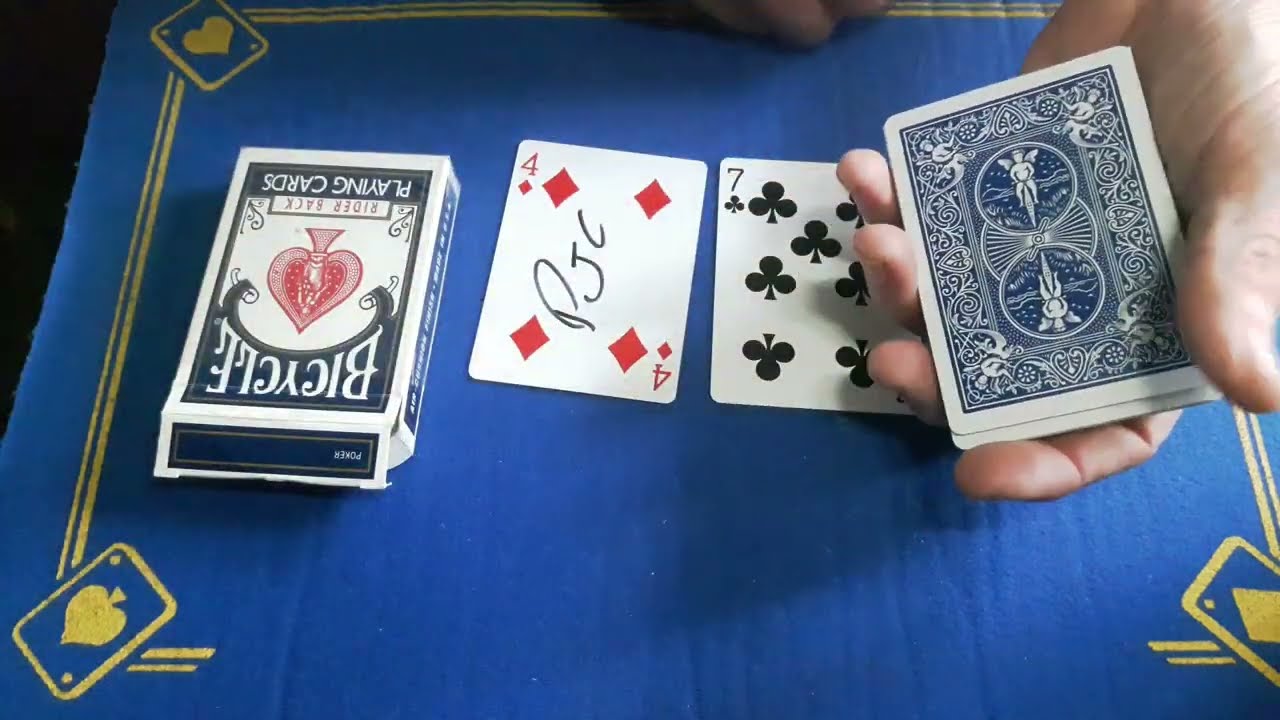 2 signed cards merge into 1/gimmick card trick tutorial - YouTube