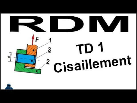RÉSISTANCE DES MATÉRIAUX TD1 CISAILLEMENT - YouTube