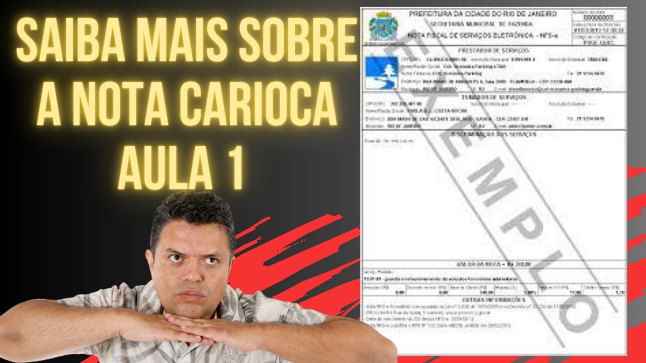 NOTA FISCAL CARIOCA - aula 1 - ISS RJ - PROFESSOR TUDÃO - NOTA FISCAL ...