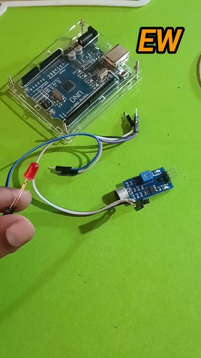 #electronic Clap ON OFF Arduino uno r3 Sound sensor Project #arduino - YouTube