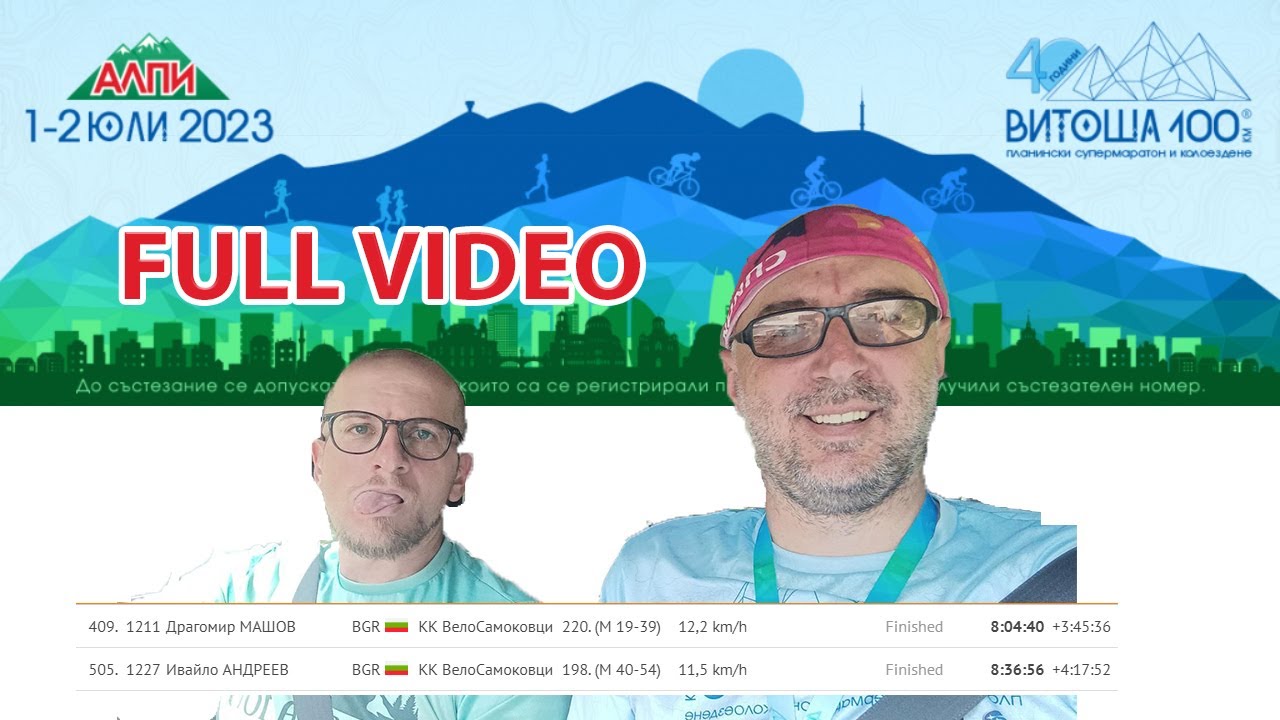 Витоша 100 / Vitosha 100 - 2023 - Full Video - YouTube