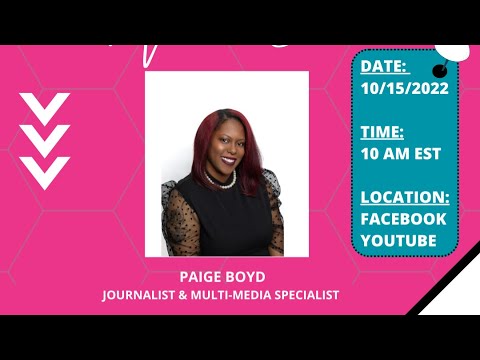 Mentor Series: Paige Boyd- Journalist & Multimedia Specialist - YouTube