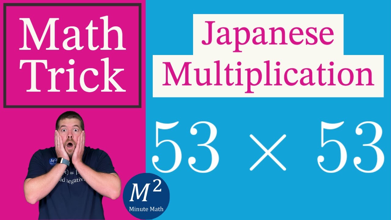 Japanese Multiplication with Lines | 53•53 | Minute Math Tricks - Part ...