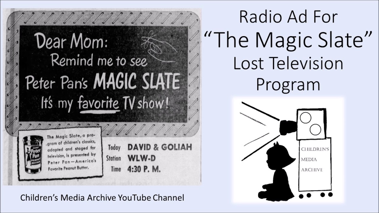Radio Ad For "The Magic Slate" Lost TV Program - YouTube