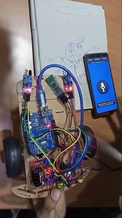 Robotics voice controlled vehicle, automatic object detection - YouTube