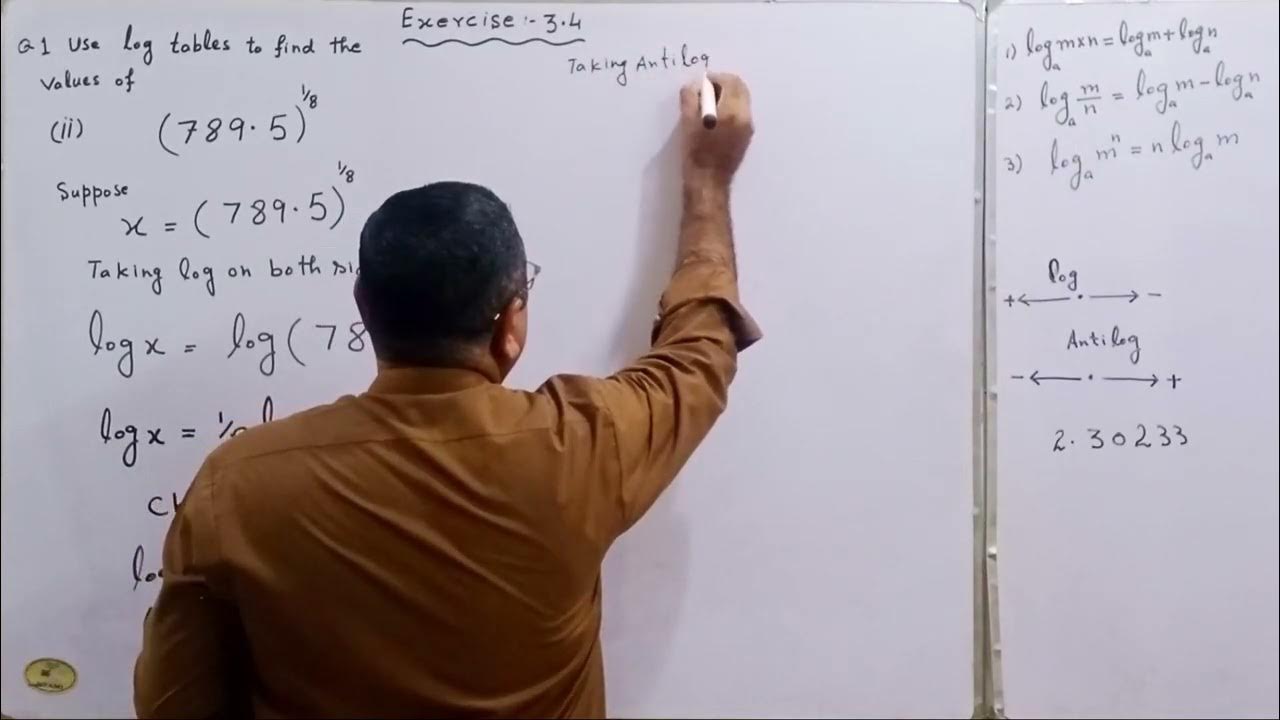 Math 9th Class Chapter # 3, Exercise 3.4 Question # 1 (ii) Use log tables to find the value of ...