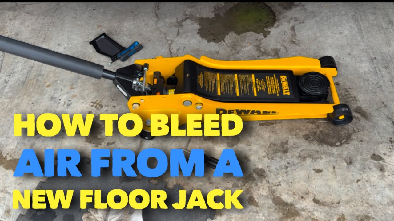 How to Bleed a New Floor Jack - YouTube