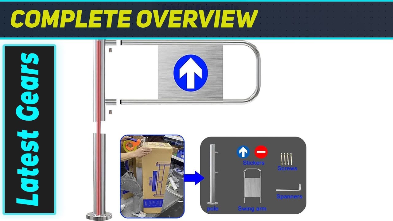 Amazing Safety Swing Gate? One-Way Door for Shops & Factories - YouTube