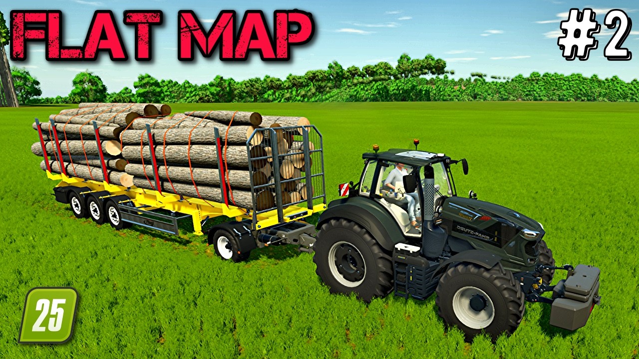 farming Simulator 25 Flat Map Timelapse Ep #2 Mega Farm fs25 gameplay ...