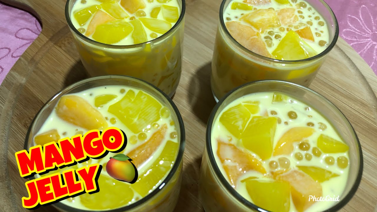 HOW TO MAKE MANGO JELLY | MANGO TAPIOCA - YouTube