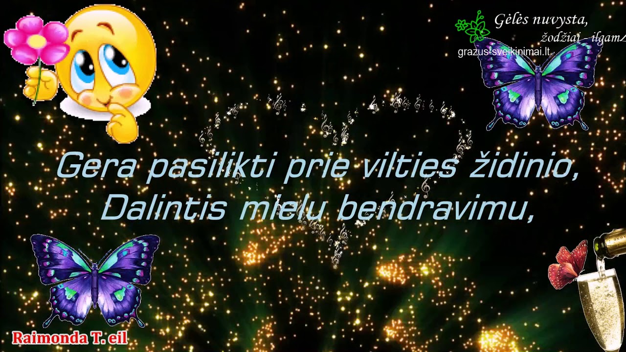 Sveikinimas su padėkos diena draugams - YouTube