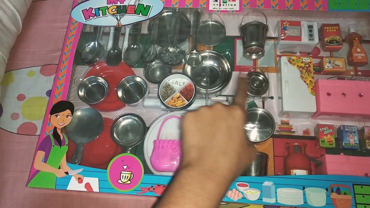 Steel kitchen set unboxing - YouTube