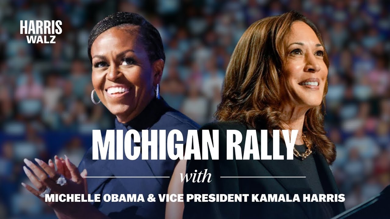MI Rally with Vice President Harris and Michelle Obama - YouTube