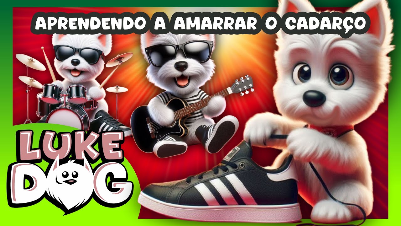 Luke Dog - APRENDENDO A AMARRAR O CADARÇO #LukeDog - YouTube